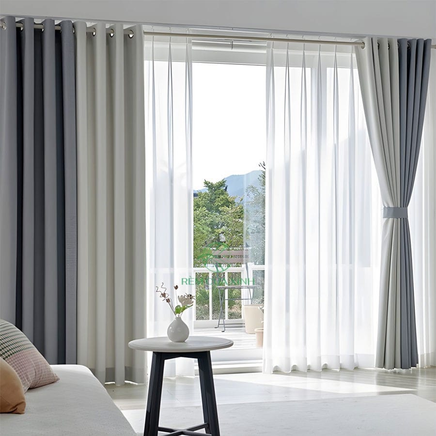 Rèm cửa Hàn Quốc chống nắng cản sáng 100% - Rèm Cửa Xinh